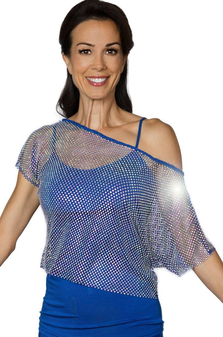 Rhinestone Ladies Crop Top with Camisole | Dance America